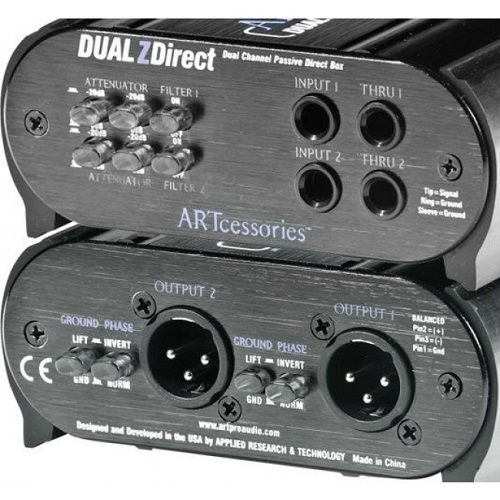 ART DUALZDIRECT DUAL PROFESSIONAL PASSIVE DIRECT BOX - GP Musikk