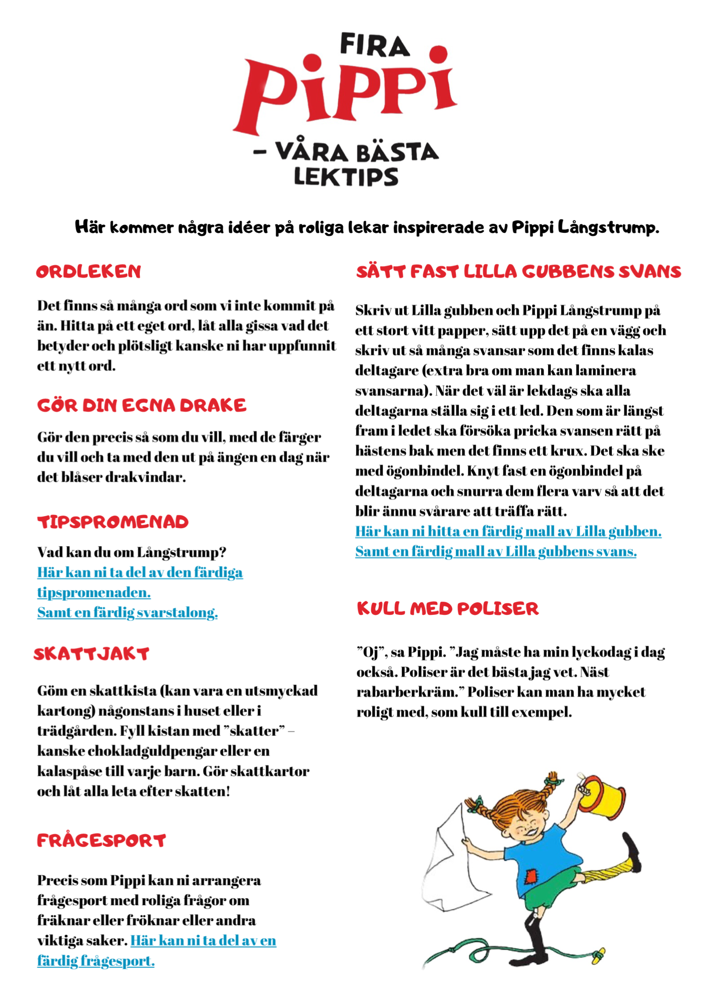 Pippi på rymmen av Astrid Lindgren & Fabian Göranson – Gullis lästips