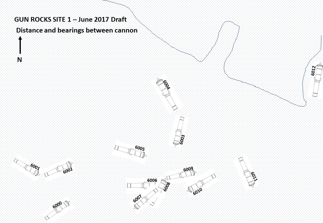 Imagery - Gun Rocks: History and Dive Trail