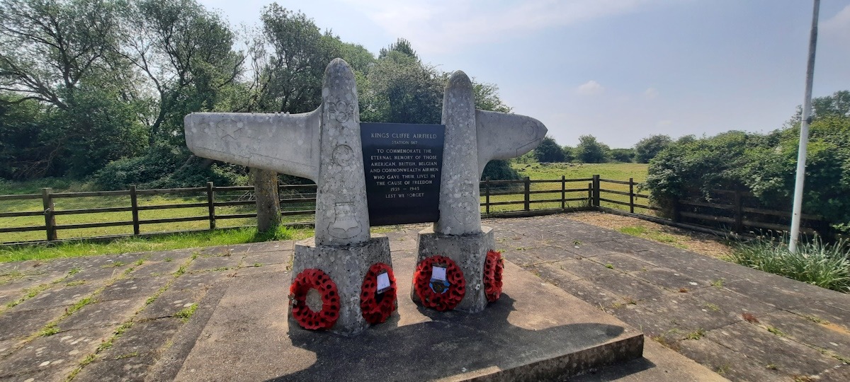Monument RAF Kings Cliffe, 349 Sqn RAF - Hangar Flying