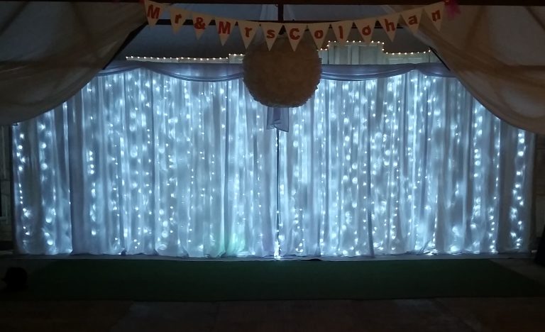 Wedding Backdrop - LED Star-Lit