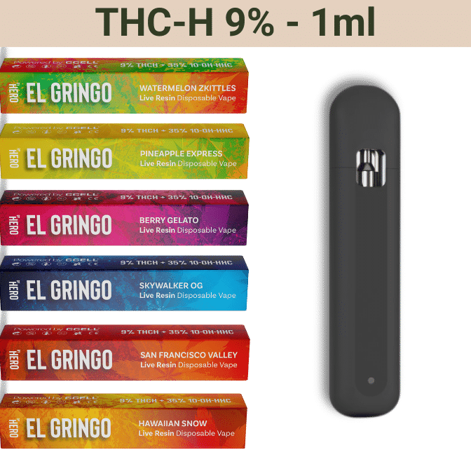THCH Vape - THC-H 1ml El Gringo från Hero Vapes - i Sverige
