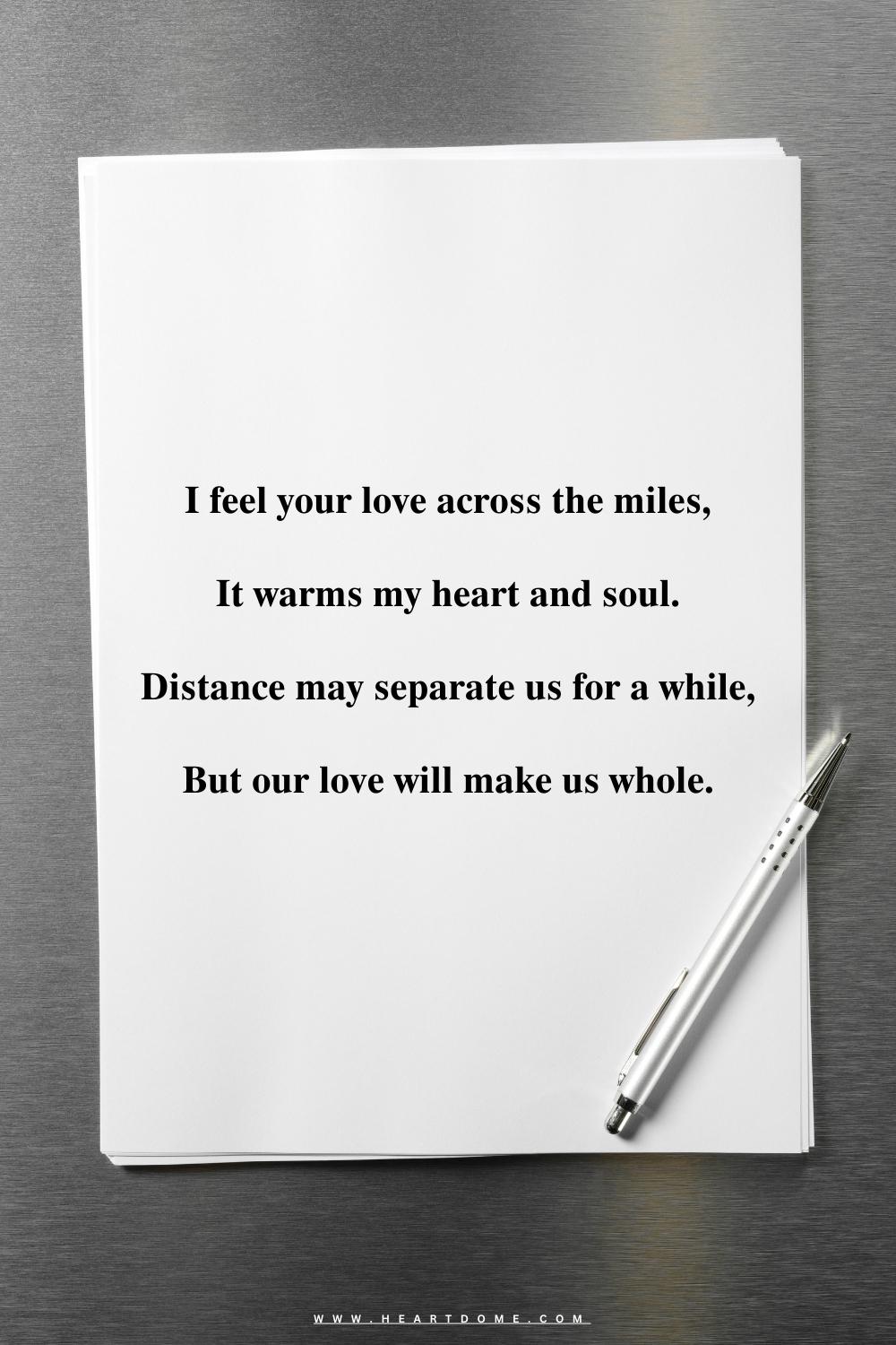 40+ Short Love Poems For Him Long Distance Relationship - Heart Dome