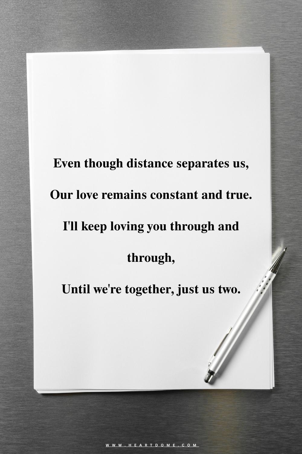 40+ Short Love Poems For Him Long Distance Relationship - Heart Dome