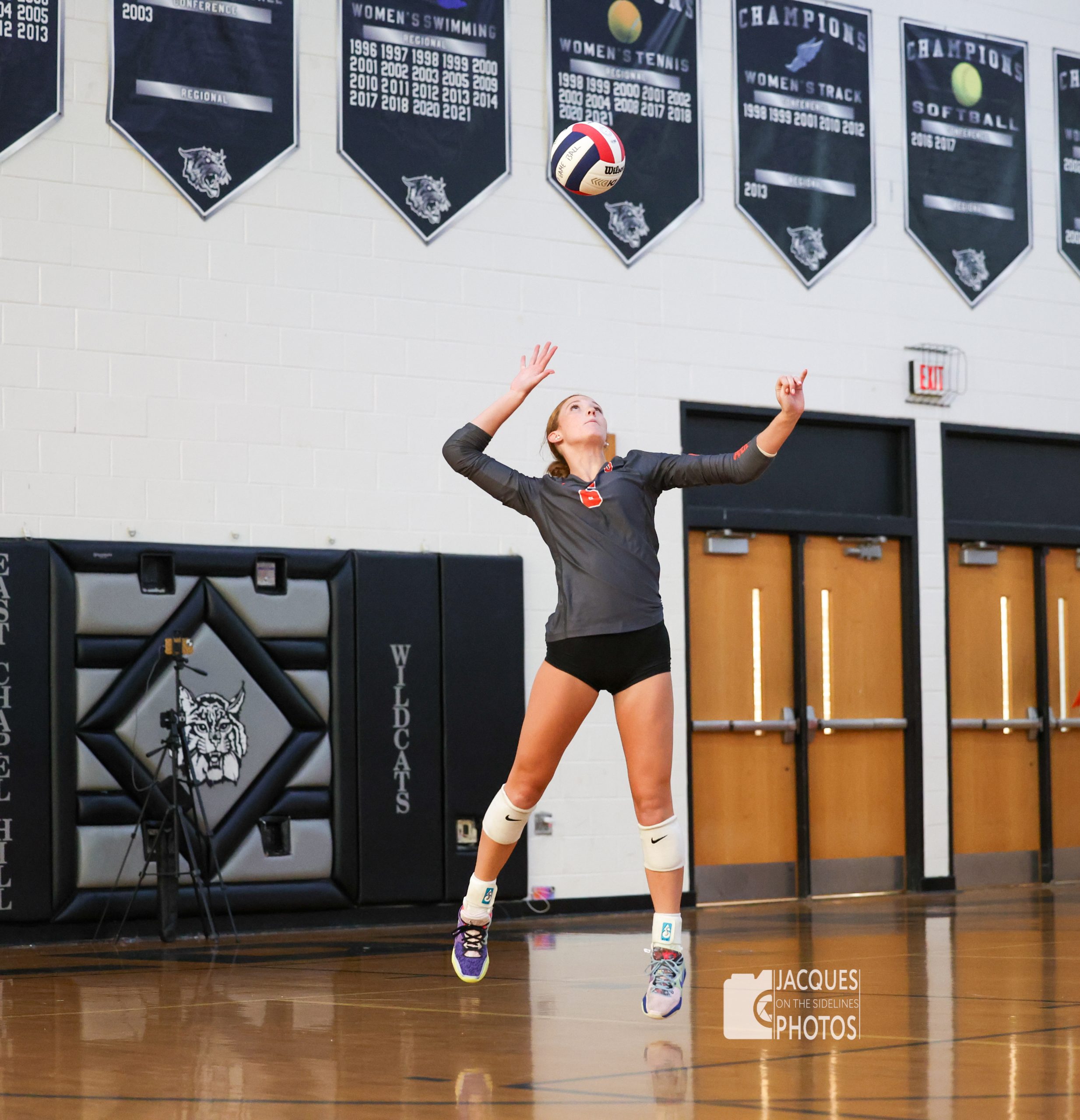 Photo gallery of Orange volleyball at East Chapel Hill by Jacques Morin ...