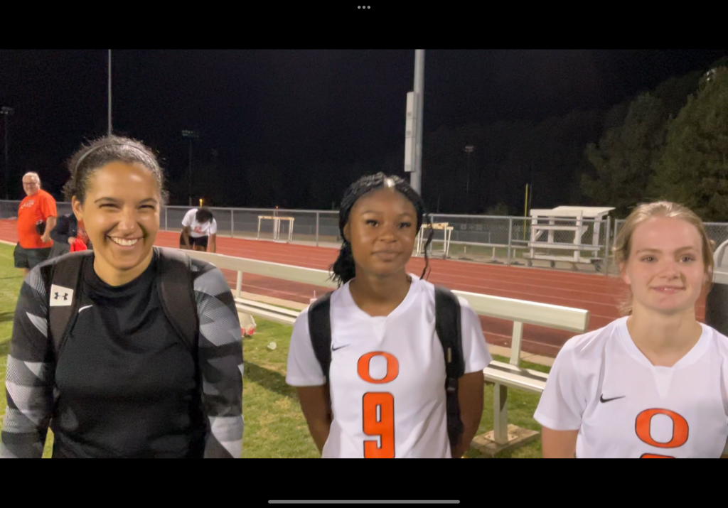 Orange soccer's Elliana Sullivan Gaddy, Makayla Davis & Kaylen Crayton ...