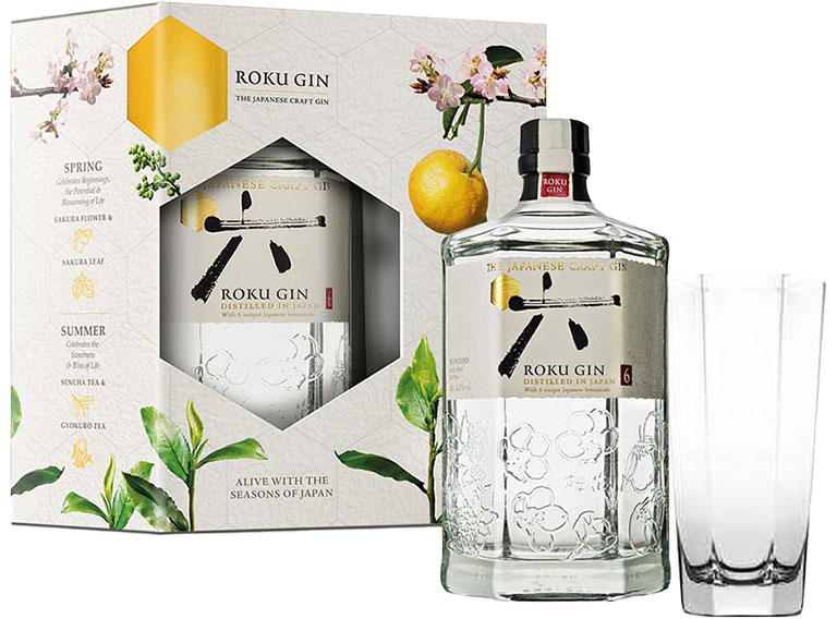 Roku Gin 43° 70cl Highball Glasspack - Hoet Drinks - Lievegem (Oost ...