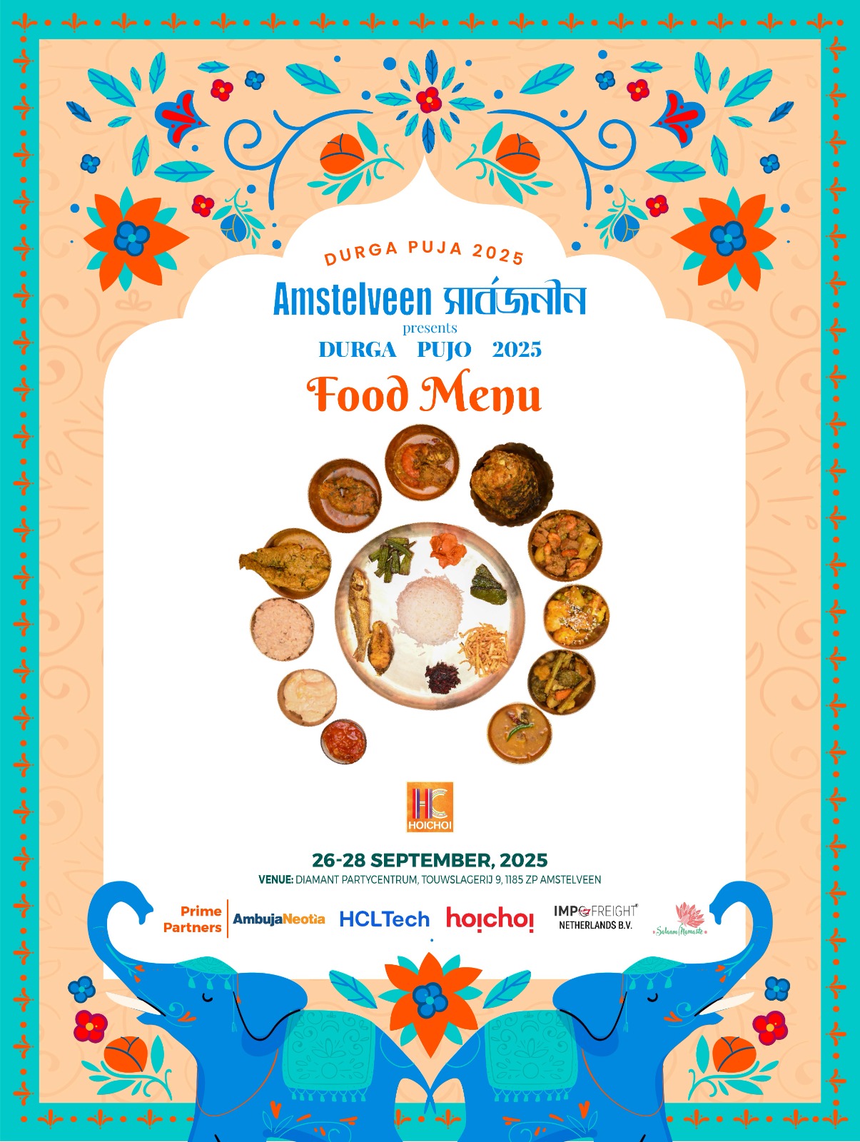 FOOD MENU – DURGA PUJA 2025 | Hoichoi