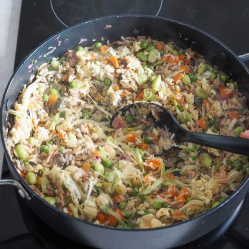 Den bedste opskrift på stegte ris - brug din ris rest - Home by Bianca