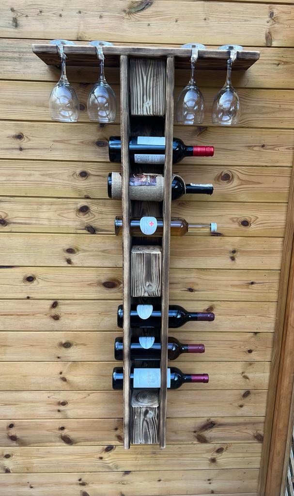 Wall Mounted Wooden Wine Rack – HQWoodCraft Shop