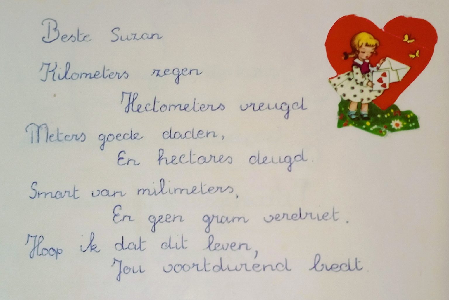 Poëziealbum plaatjes van vroeger, deze herken je vast nog wel ...