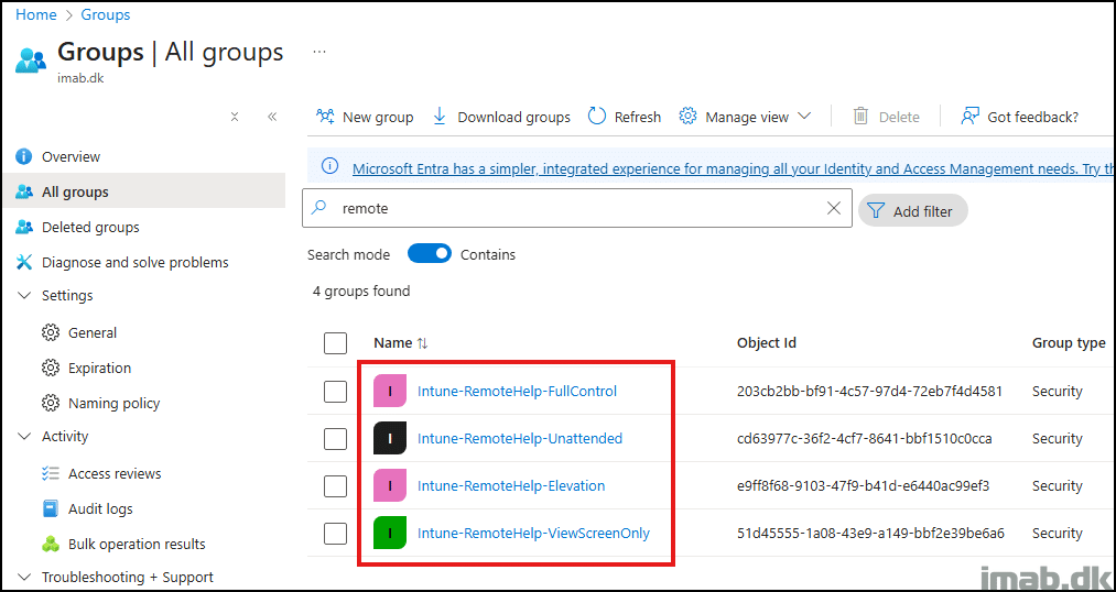Create Microsoft Intune Remote Help RBAC Roles and Groups automatically ...