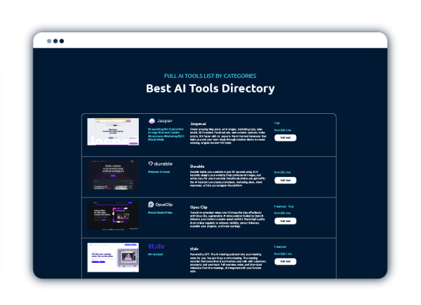 Free AI Tools List - List of 300+ Best AI Tools - Insidr.ai