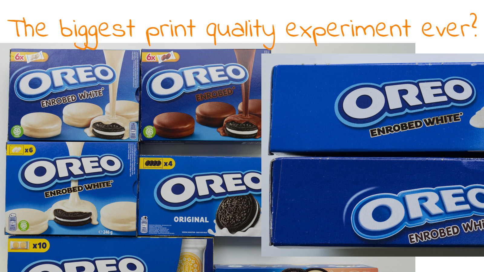 The biggest print quality experiment ever? Brand Colors IRL: the Oreo ...
