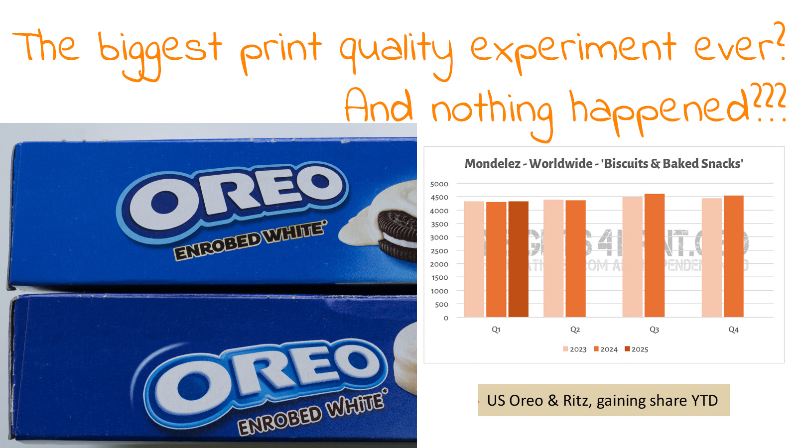 The biggest print quality experiment ever? And nothing happened ...