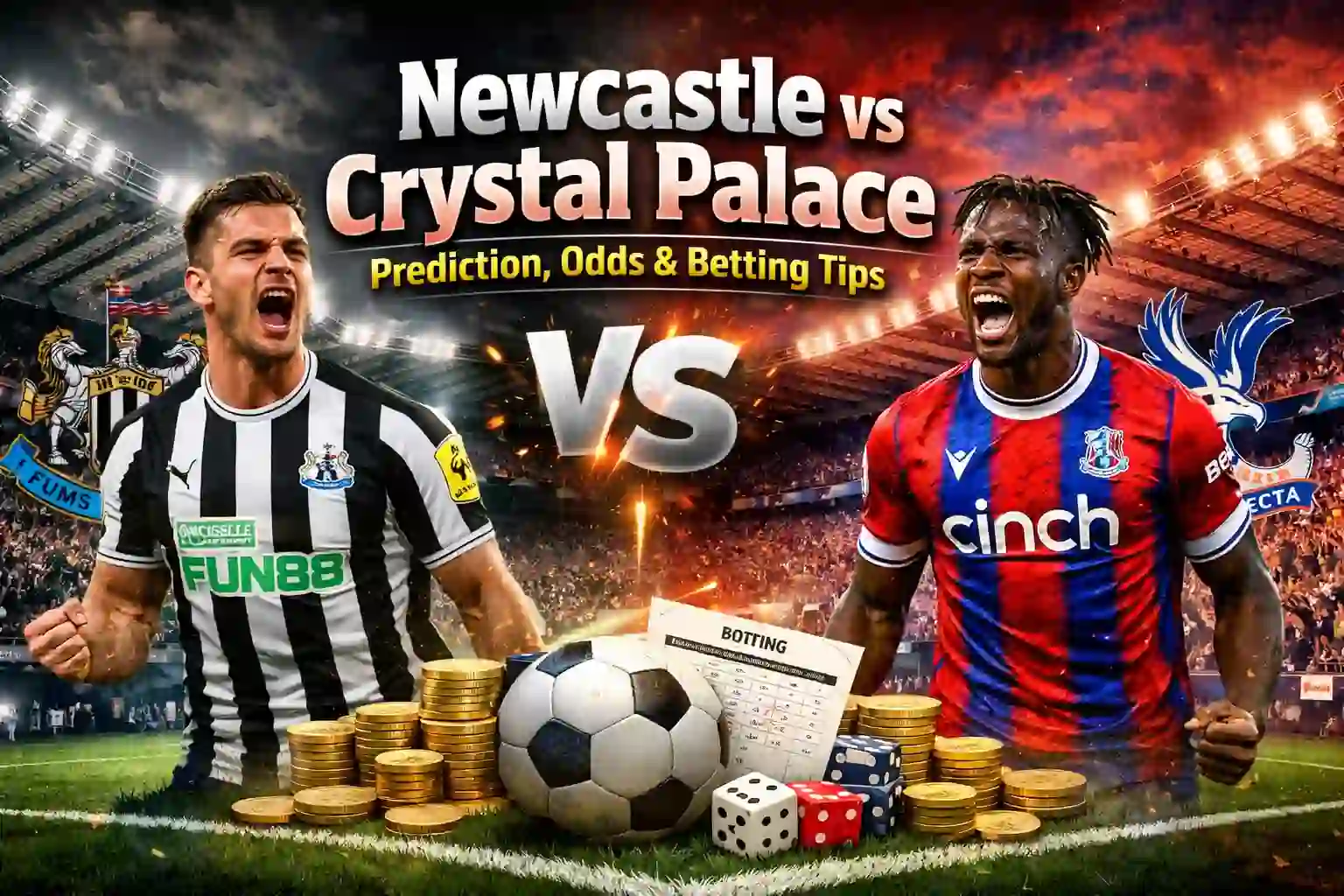 Newcastle vs Crystal Palace Prediction, Odds & Betting Tips - Jackpot ...