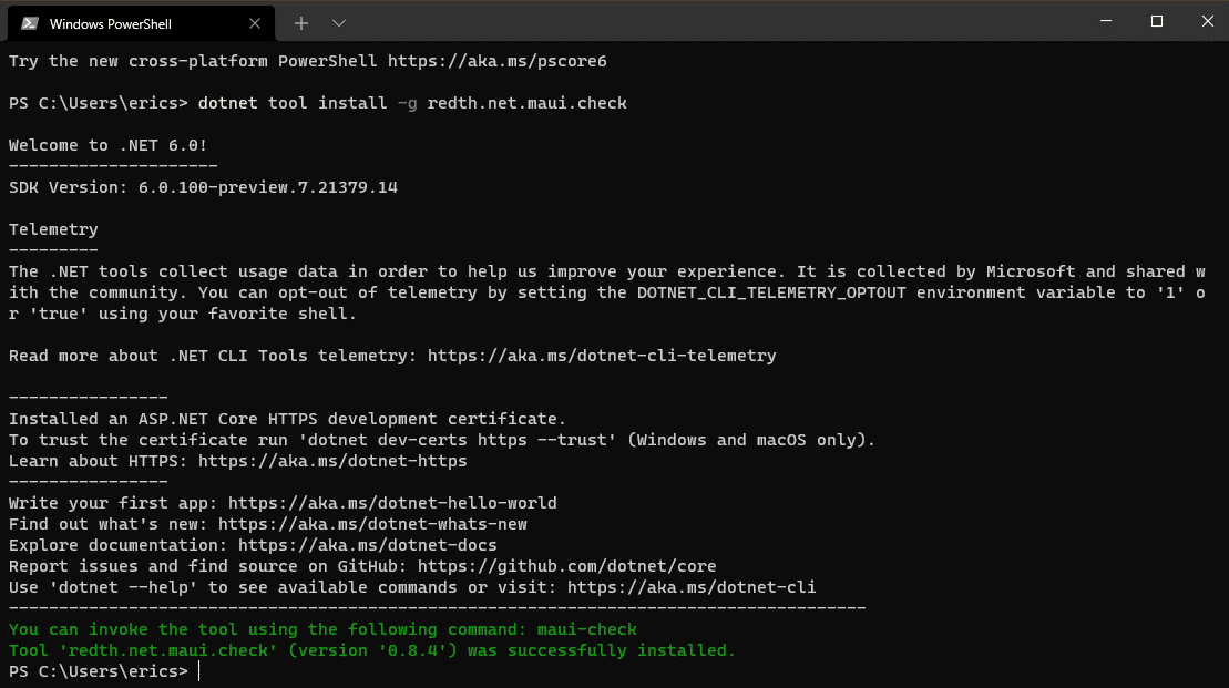 How to install Microsoft .NET MAUI on Windows - Eric S Jennerstrand