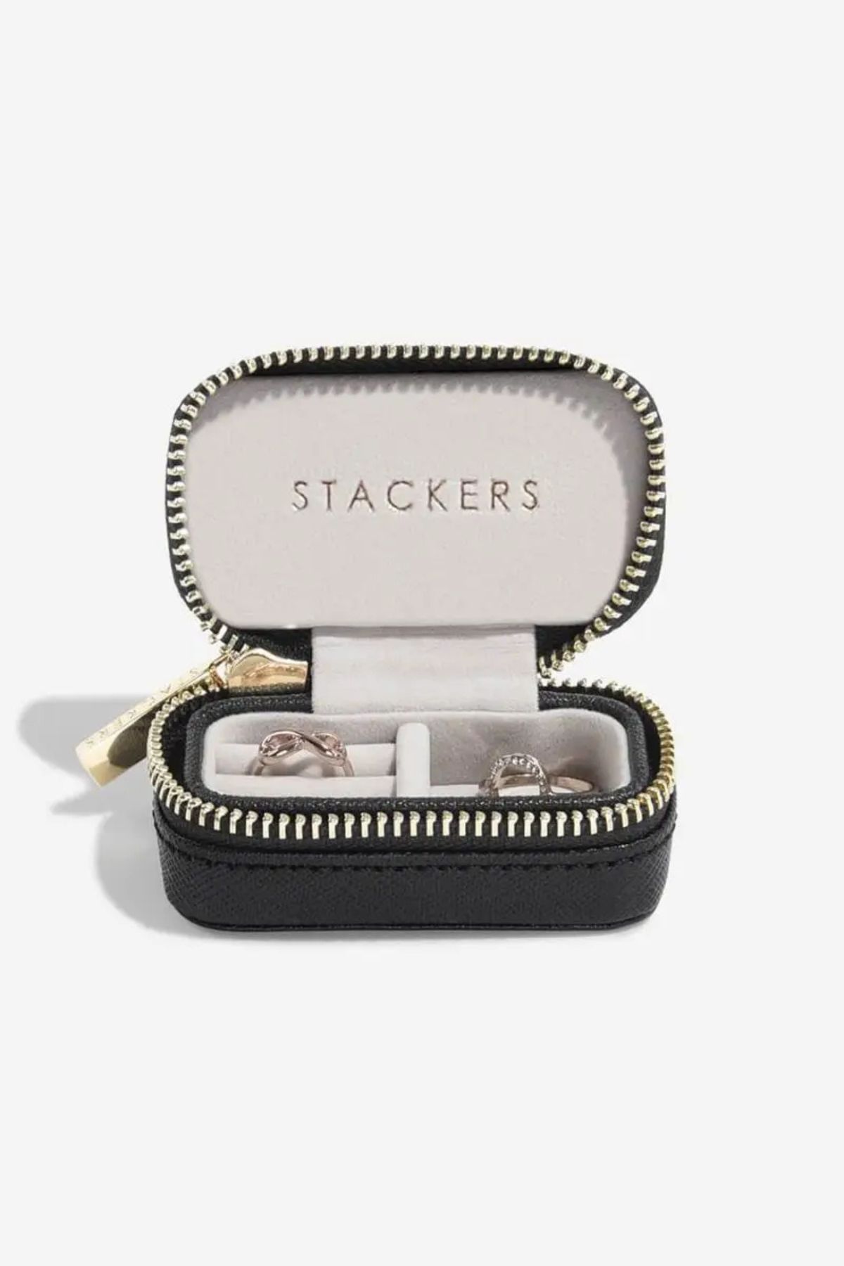 Stackers Black Petite Zipped Travel Jewellery Box • Julia Rouge | Home ...