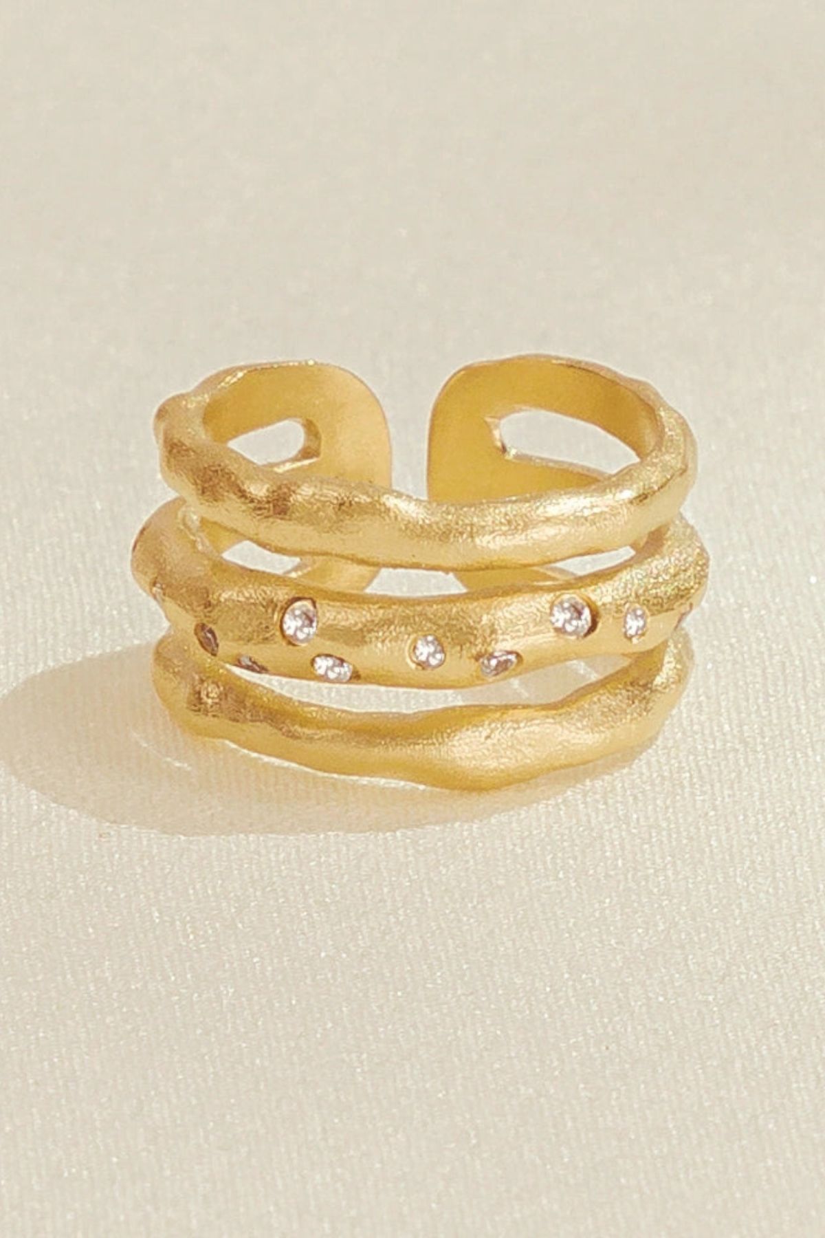 Agapée Iris Three Row Ring • Julia Rouge | Home to wonderful jewellery ...