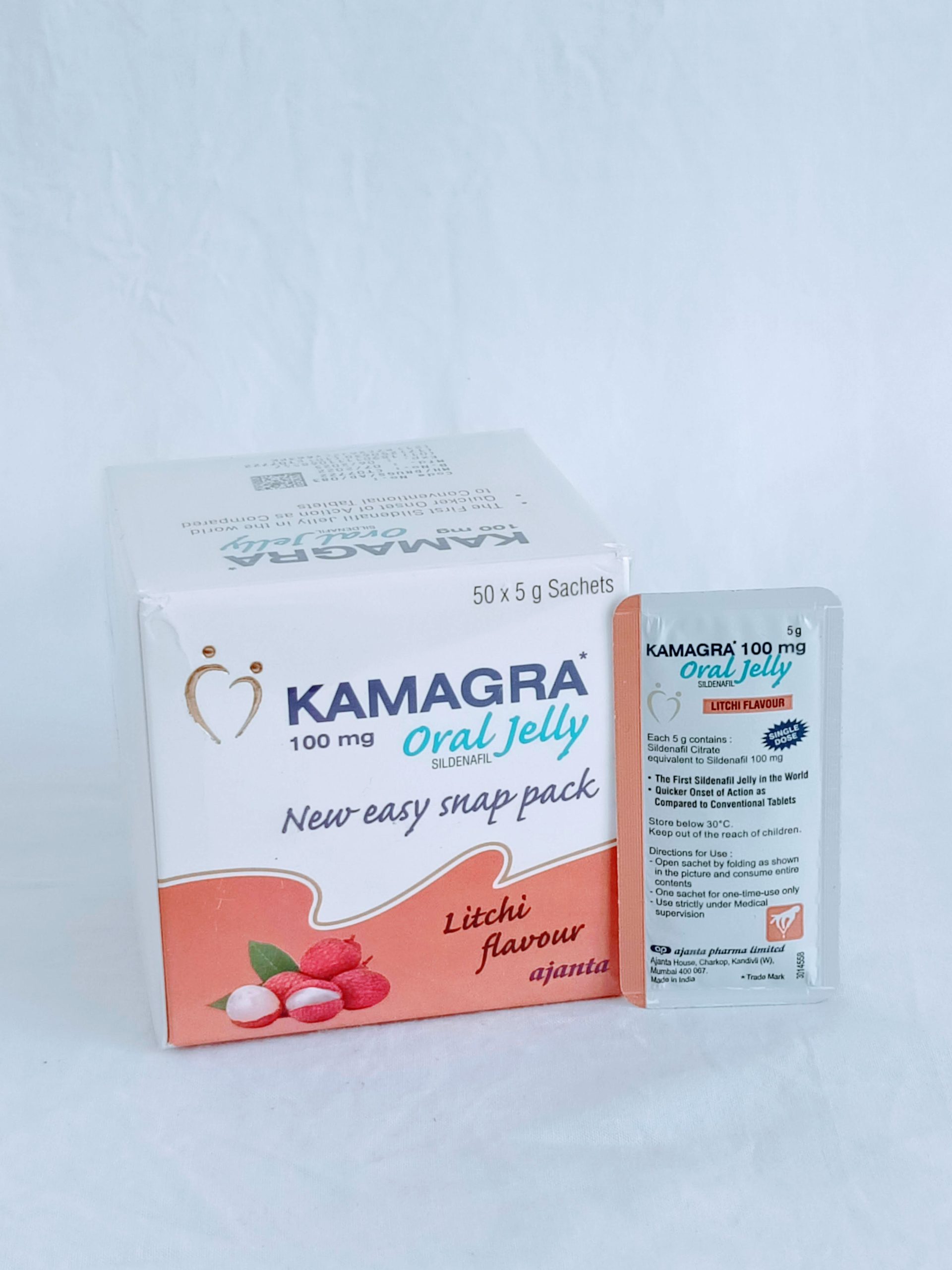 Kamagra Oral Jelly Litchi 50 Gel Box Kamagraoioioi
