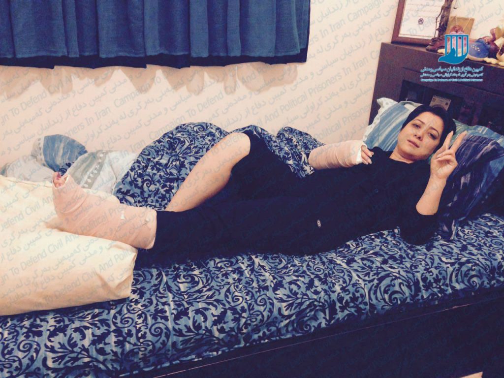 سو قصد افراد ناشناس به نگار حائری زندانی سیاسی سابق + عکس | کمپین دفاع ...