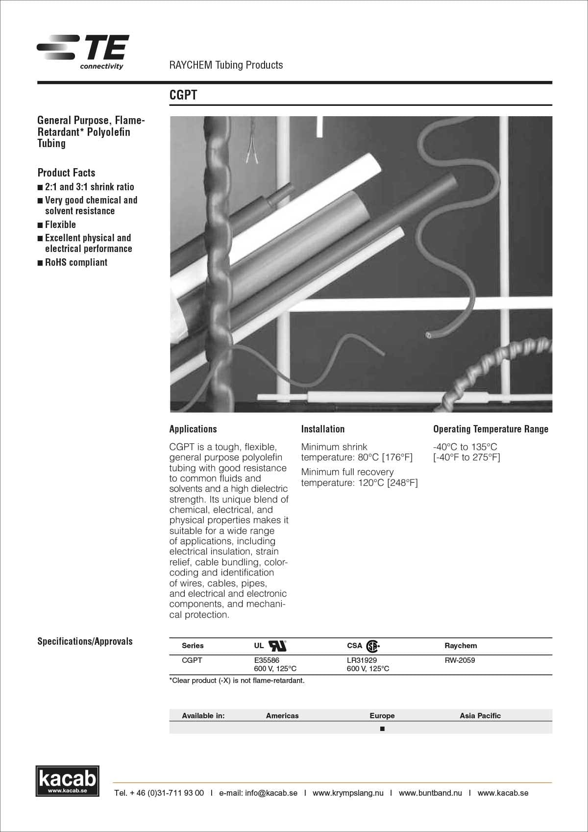 CGPT - TE Connectivity / Raychem - KACAB Teknik AB!