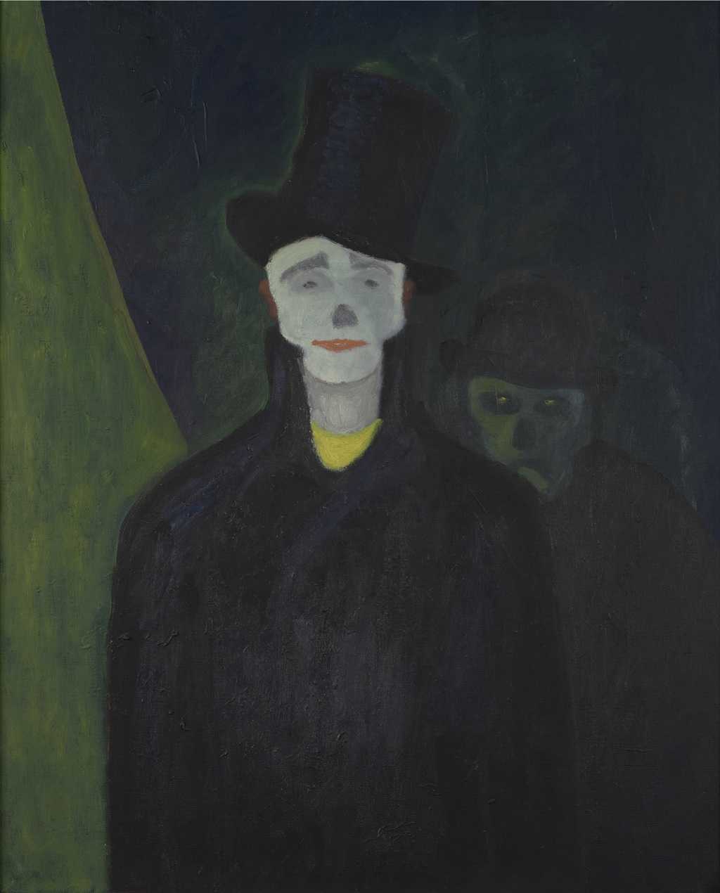 Storm P. som maler - på Nivaagaard.