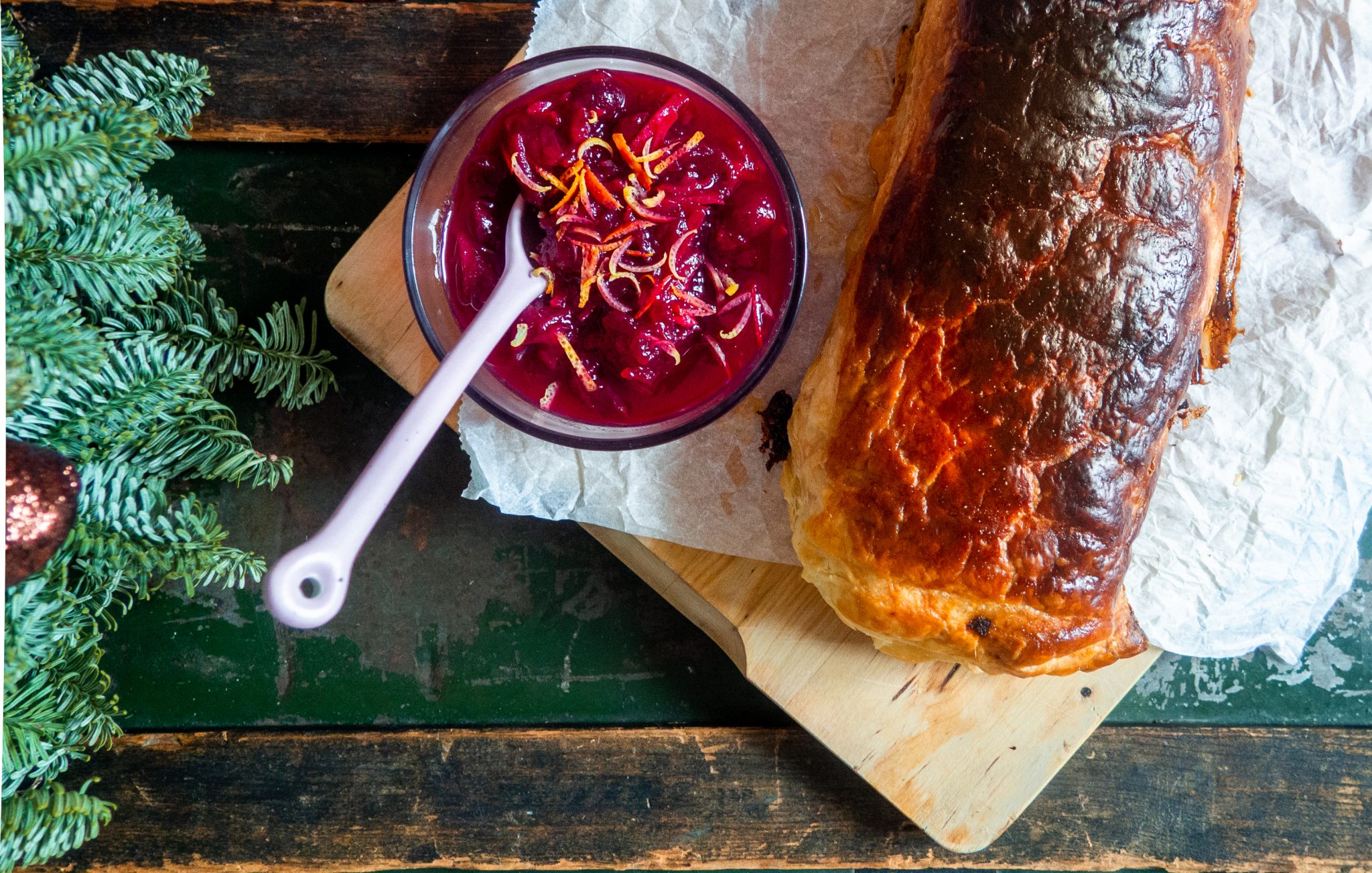 Hartige banketstaaf met kippengehakt