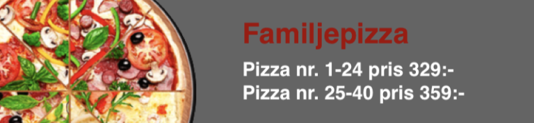 PIZZA MENY – Lava Pizza