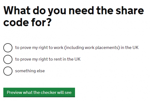 How to create a SHARE CODE to prove you residency status in the UK – LG ...