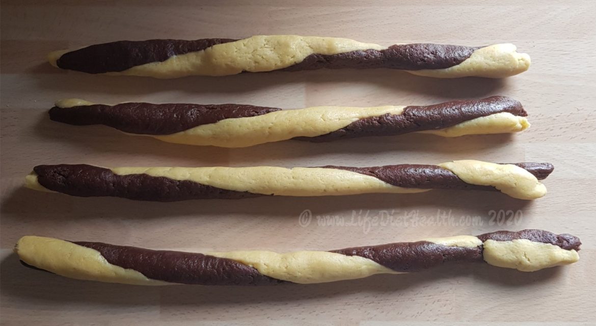 Chocolate & Vanilla Marbled Shortbread ⋆ Life Diet Health