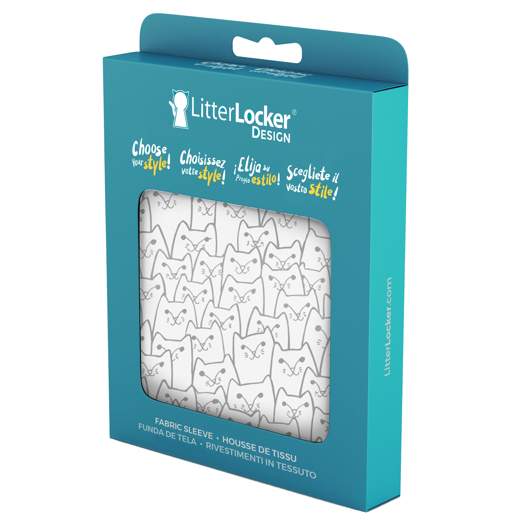 LitterLocker Design sleeve Paper Cats - LillaShop.se