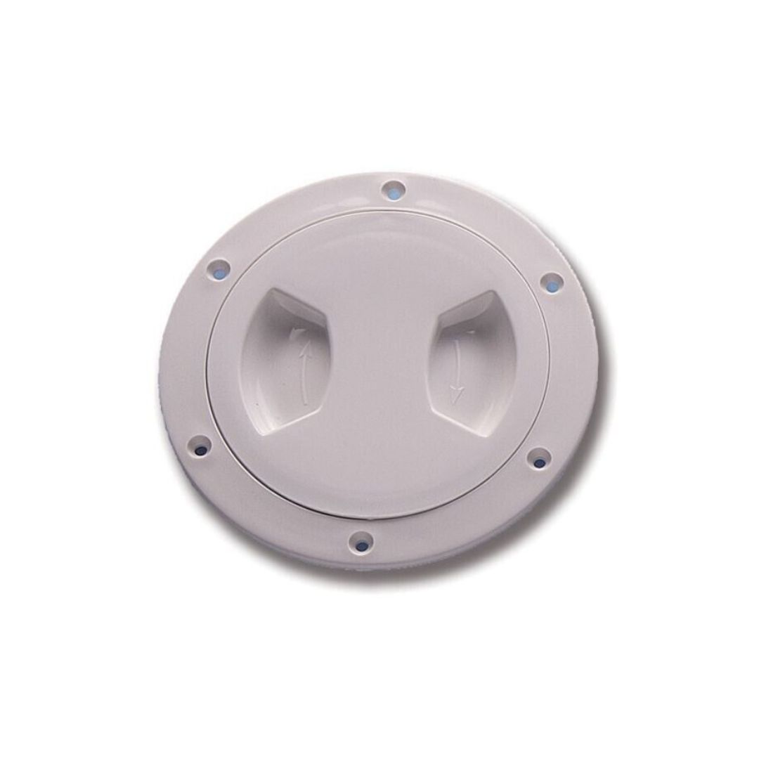 White Trem Round 140mm Boat Inspection Access Hatch with Removable Lid ...