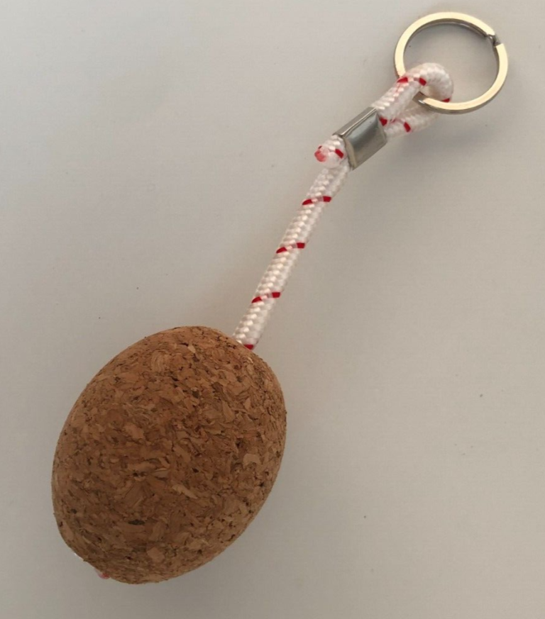 Floating single Oval Cork Key Ring. – Lincolnshire Marine Services