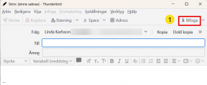 Hantera bifogade filer i Thunderbird. | lindasdatorskola.se