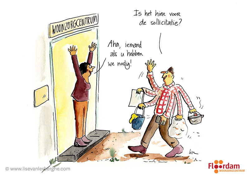 Cartoons WZC Floordam - Lise Vanlerberghe