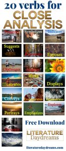 20 verbs for analytical writing | Literature Daydreams