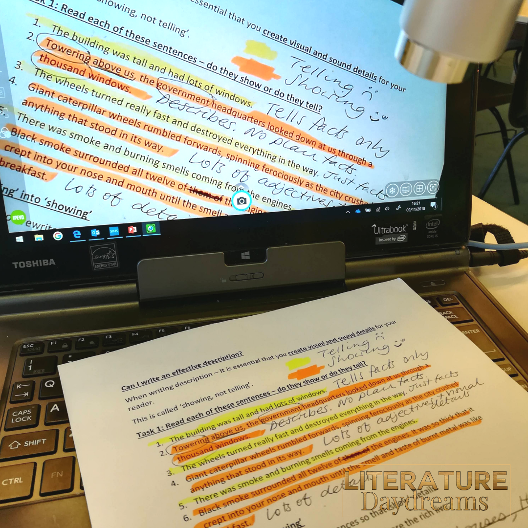 How a document camera transformed my ELA lessons | Literature Daydreams