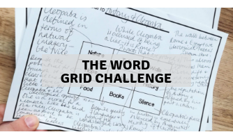 Word Grid Challenge | Literature Daydreams