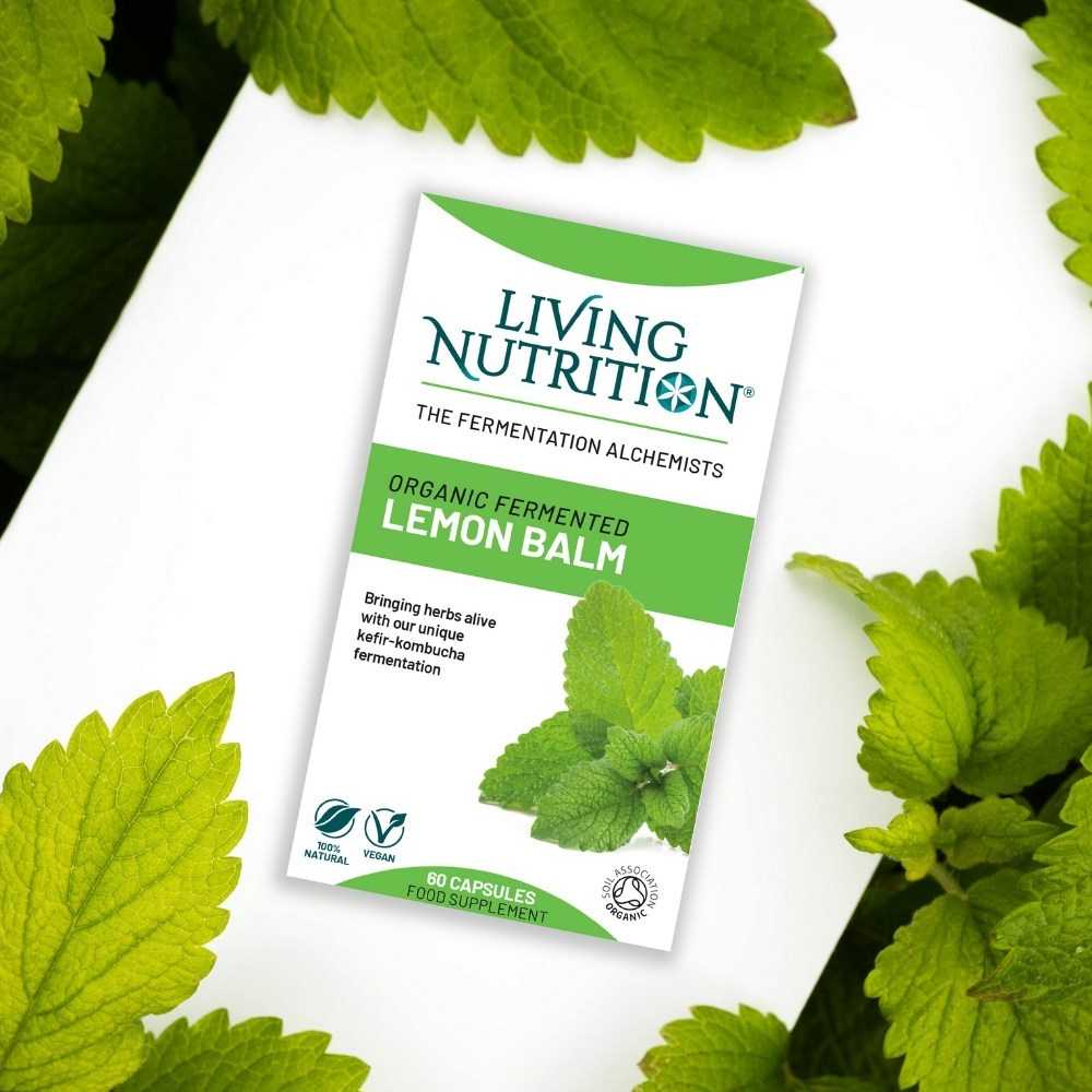 Living Nutrition Lemon Balm - köp citronmeliss kosttillskott online