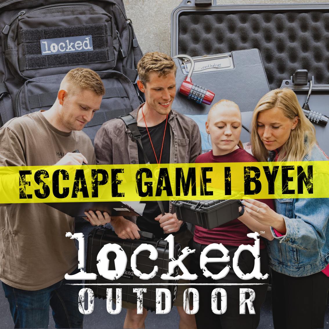 Udendørs Escape Game - LOCKED Outdoor - true crime inspireret