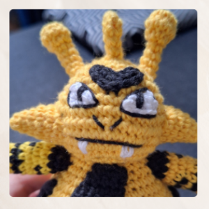 #125 Electabuzz Crochet Pattern Free - Loops by Kat