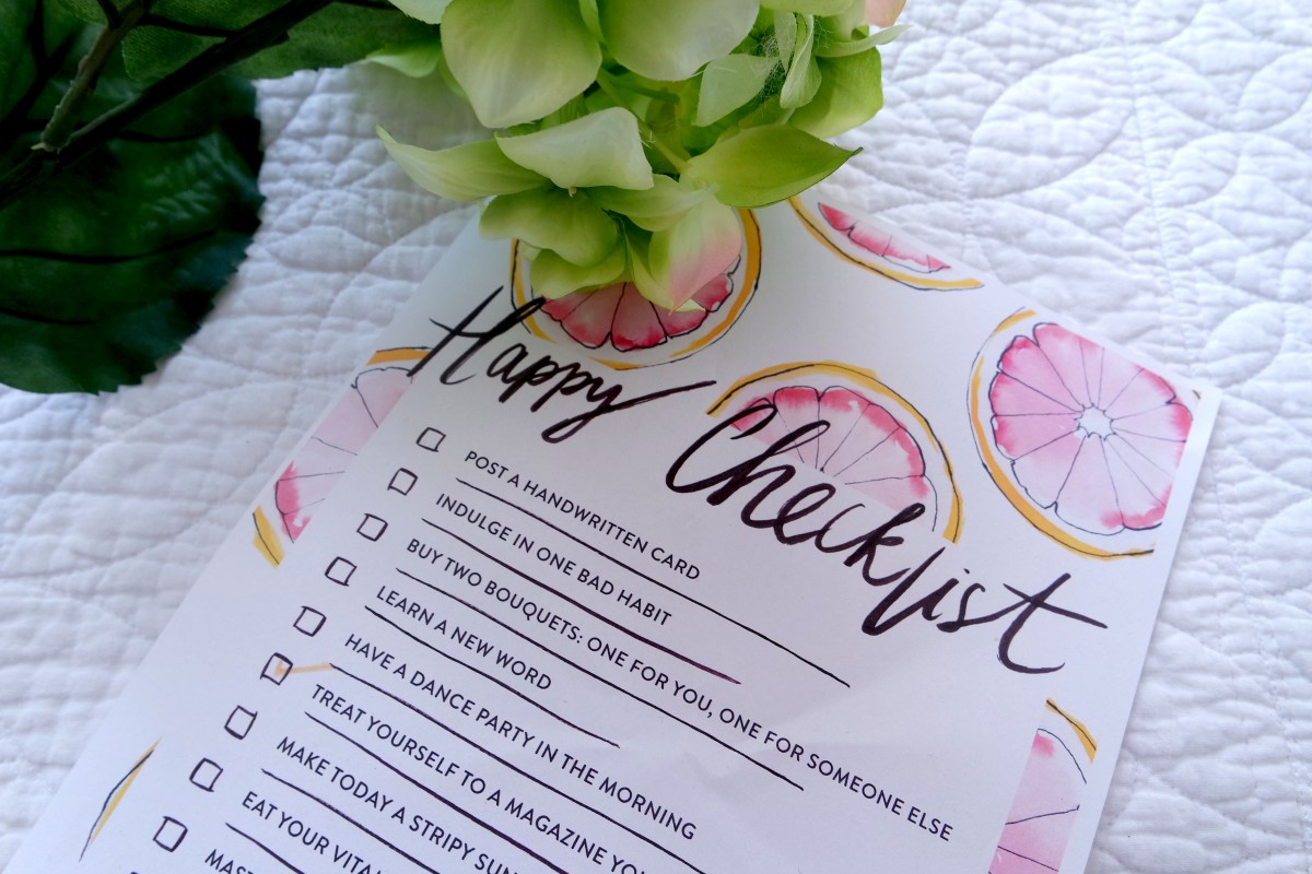 Happy Checklist 2 – Love Style Mindfulness – Fashion & Personal Style Blog
