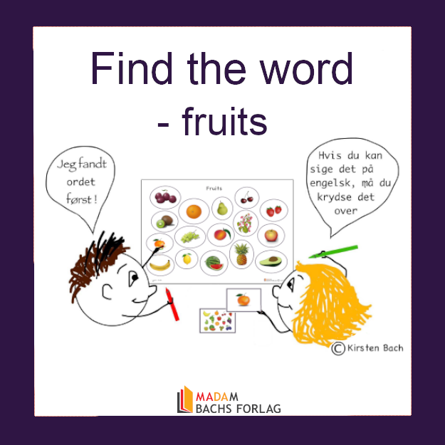 Find the word - fruits til engelsk i indskolingen