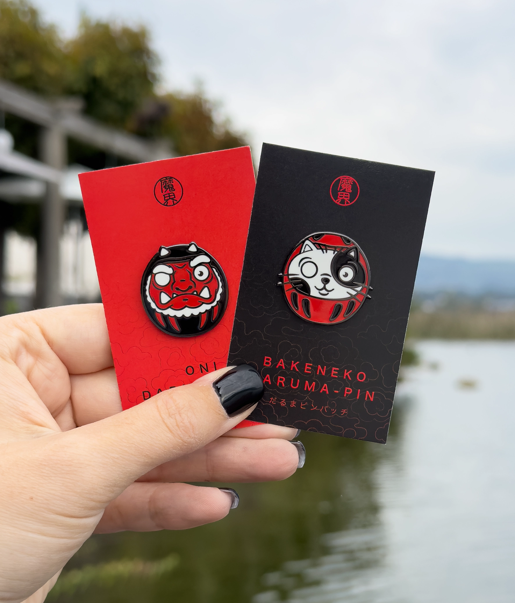Yokai-Daruma Pins - Makaii Collection