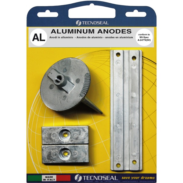 Tecnoseal alu anode kit til Mercury f75-115 - MARINETILBEHØR