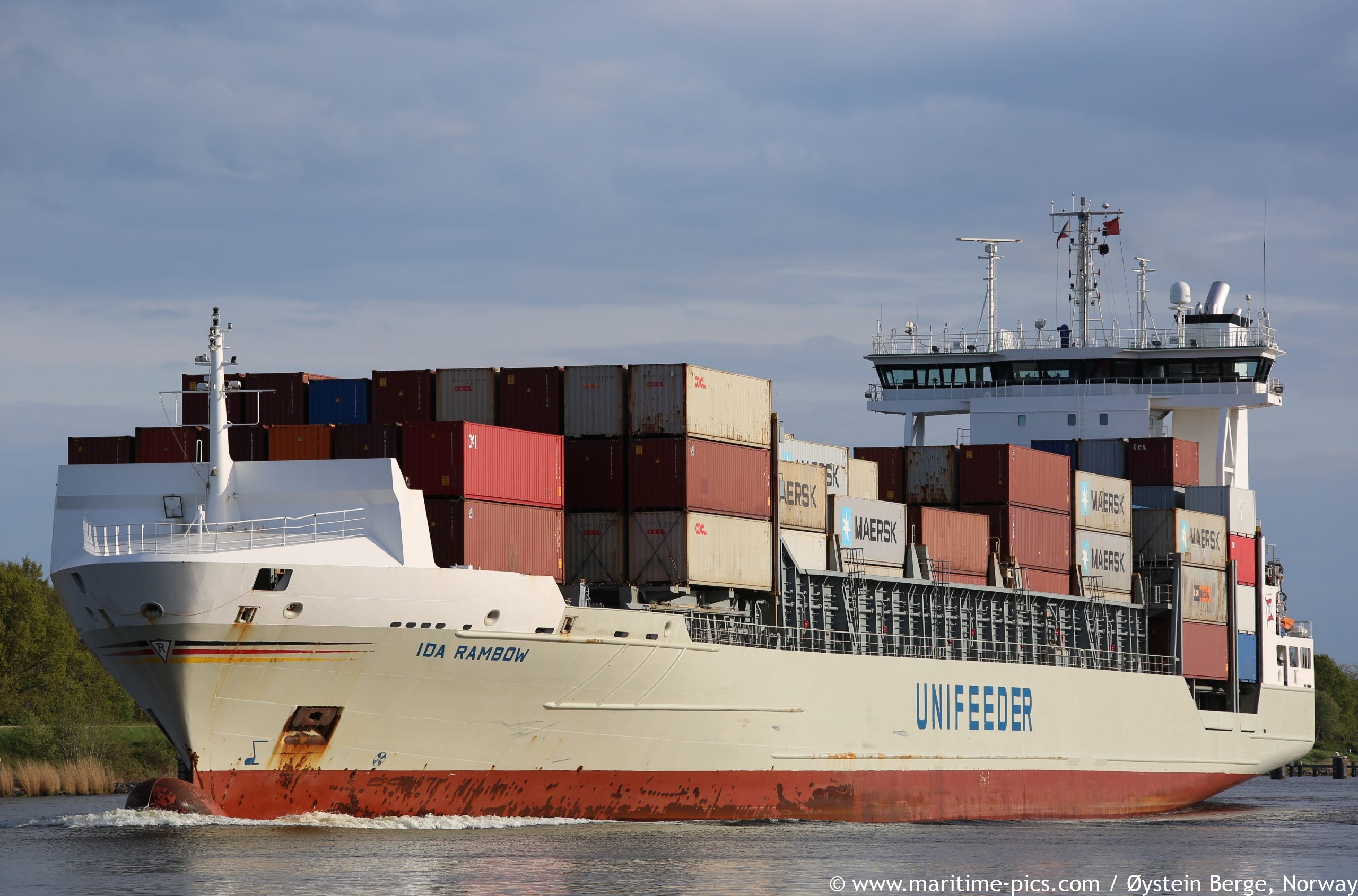 “IDA RAMBOW” PASSING RENDSBURG / KIEL CANAL, 12 MAY 2022, ON HER WAY ...
