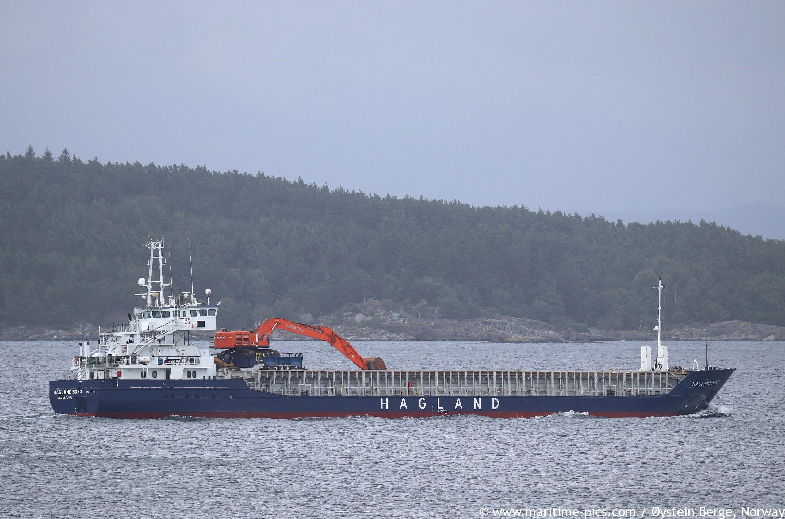 “HAGLAND BORG” PASSING MEKJARVIK, 3 AUGUST 2022, ON HER WAY FROM ...