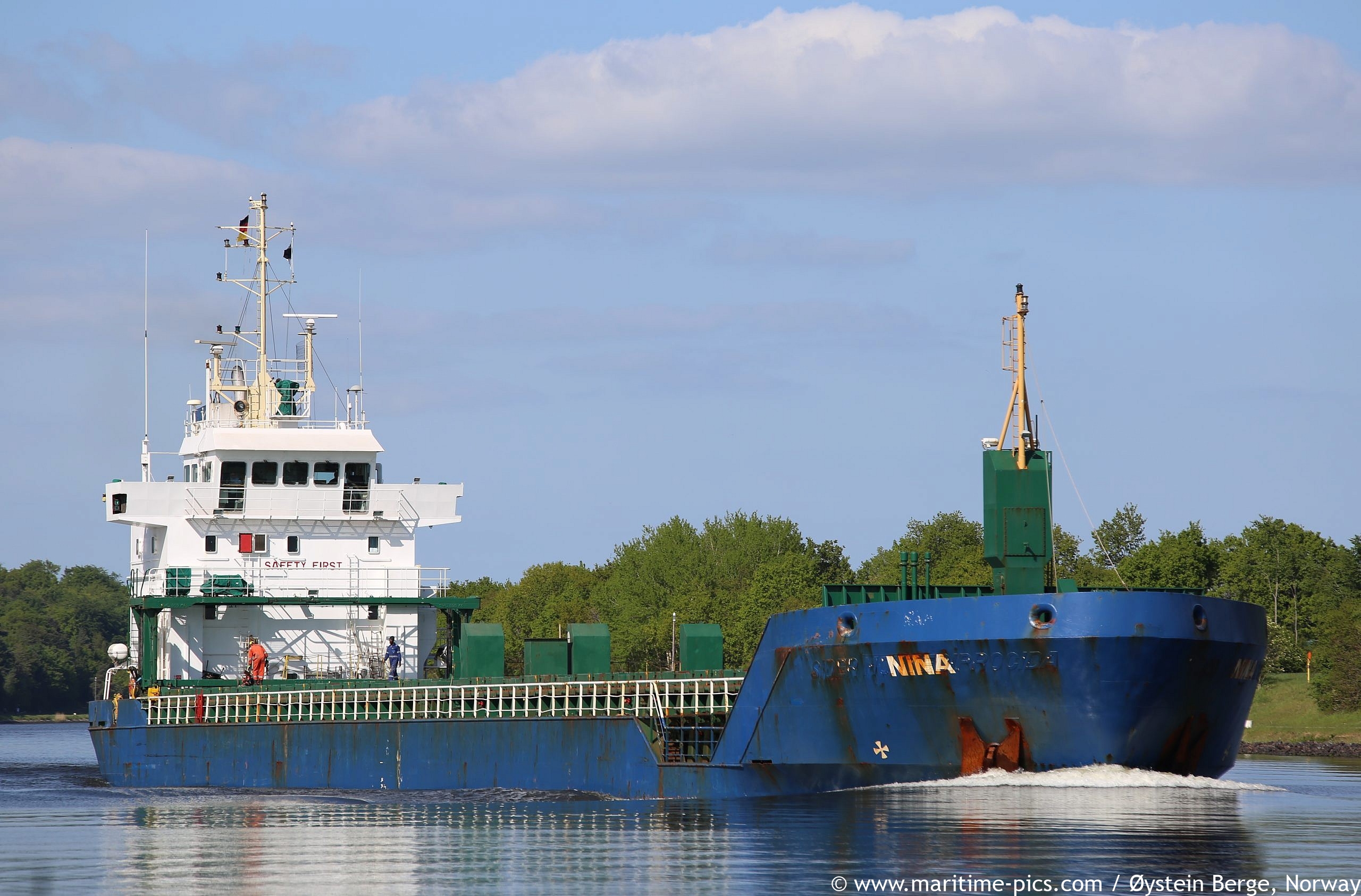 “NINA” PASSING RENDSBURG / KIEL CANAL, 15 MAY 2022, ON HER WAY FROM ...