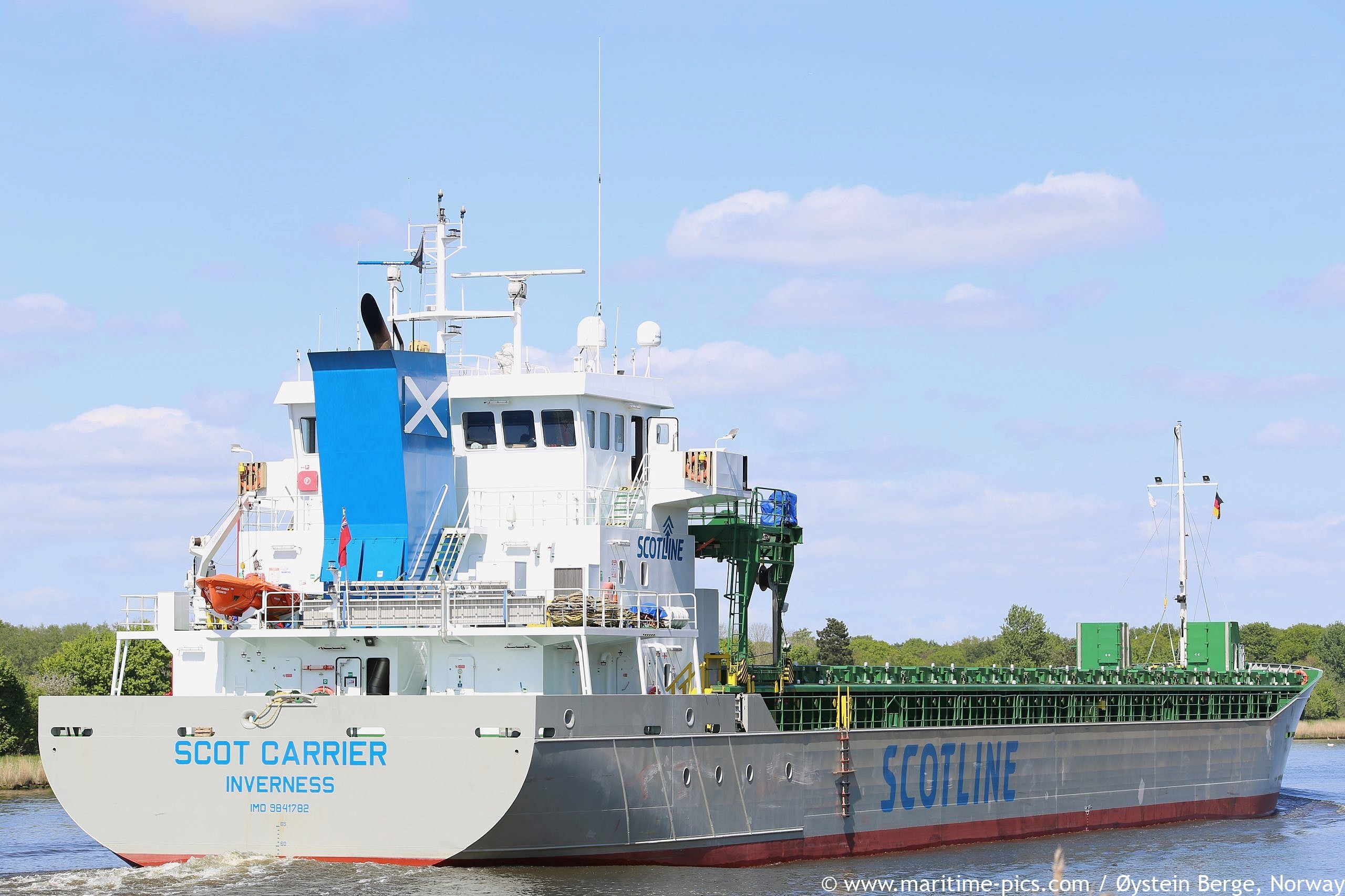 “SCOT CARRIER” PASSING BREIHOLZ AND RENDSBURG / KIEL CANAL, 15 MAY 2022 ...